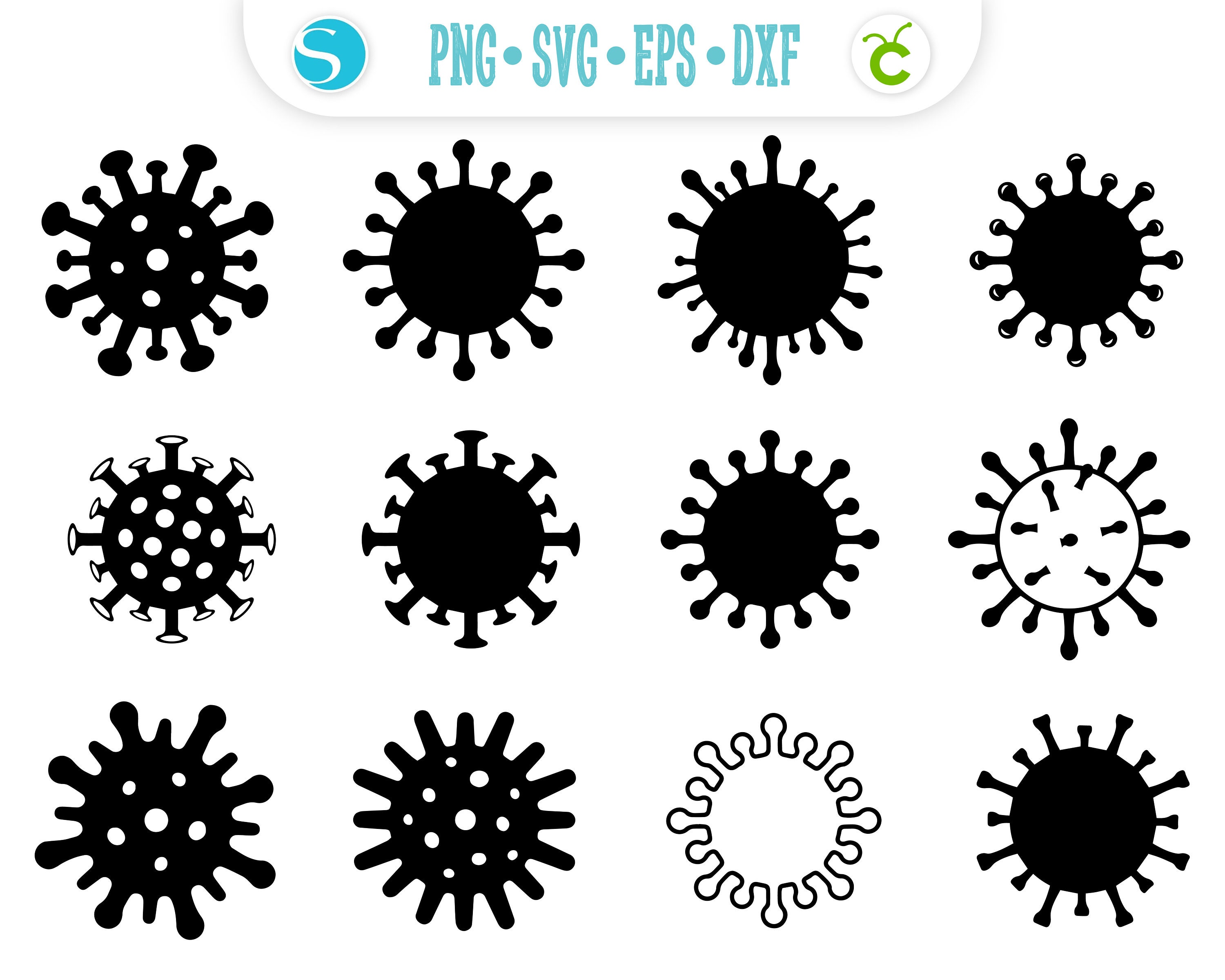 Virus SVG Bundle, Cut Virus Vector Svg, Virus Cut SVG for Cricut, Virus ...