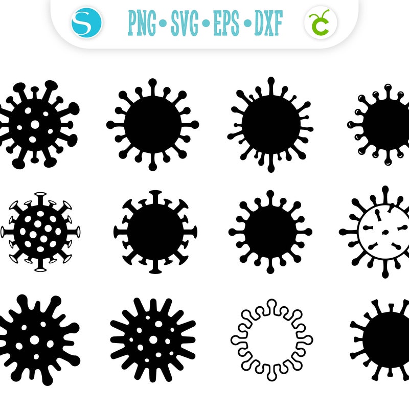 Virus Svg - Etsy