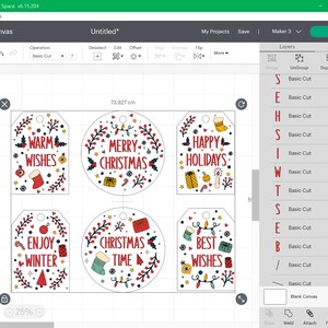 Christmas Tags SVG Cricut File Christmas Gift Idea Christmas | Etsy