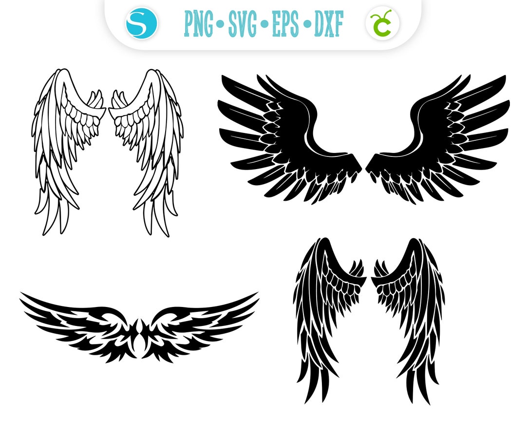 Wings SVG Vector Cricut, Christmas Wings Vector Svg, Wings Cut SVG for ...