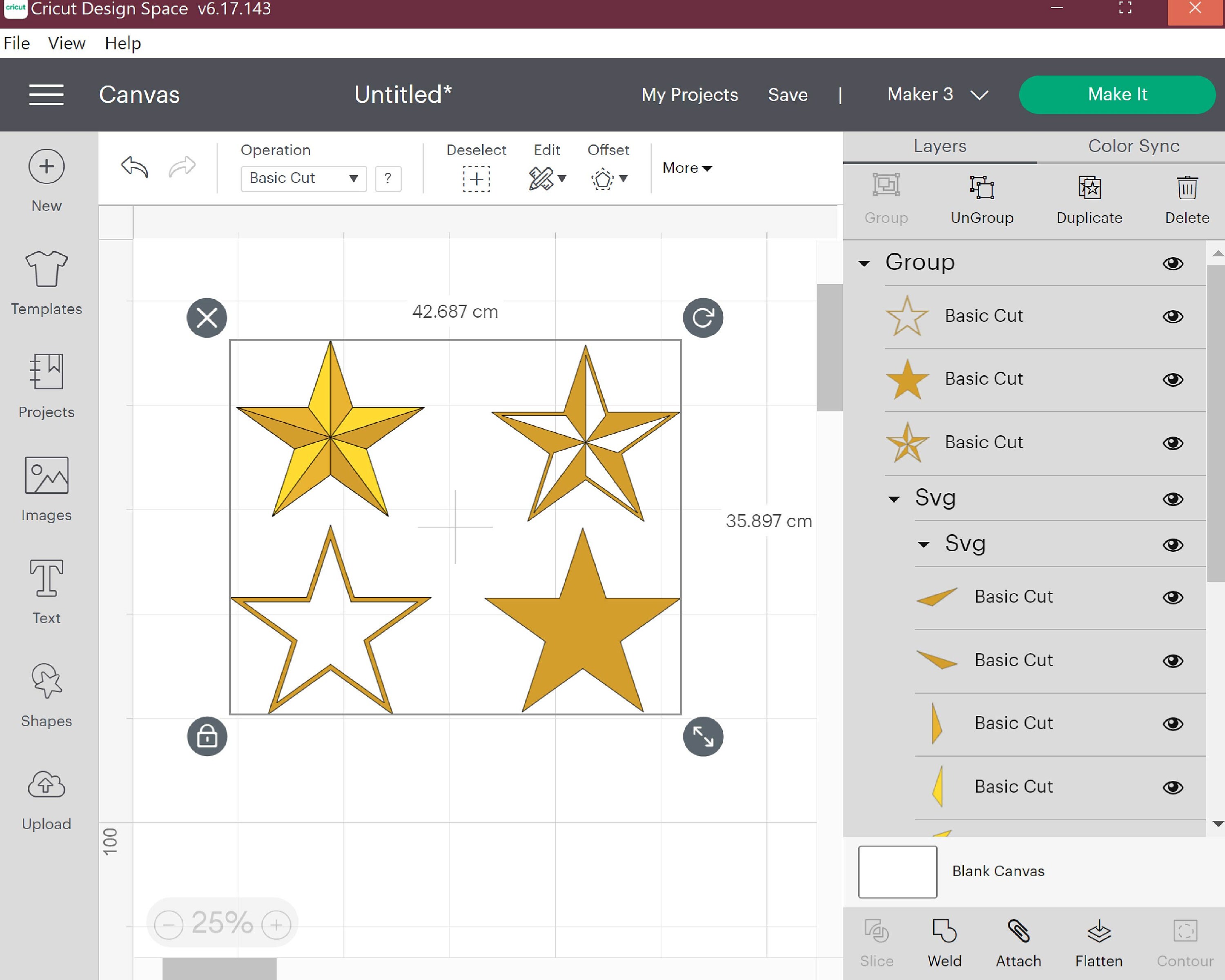 Stars SVG Vector Cricut, Stars Layered Svg, Stars Cut SVG for Cricut ...
