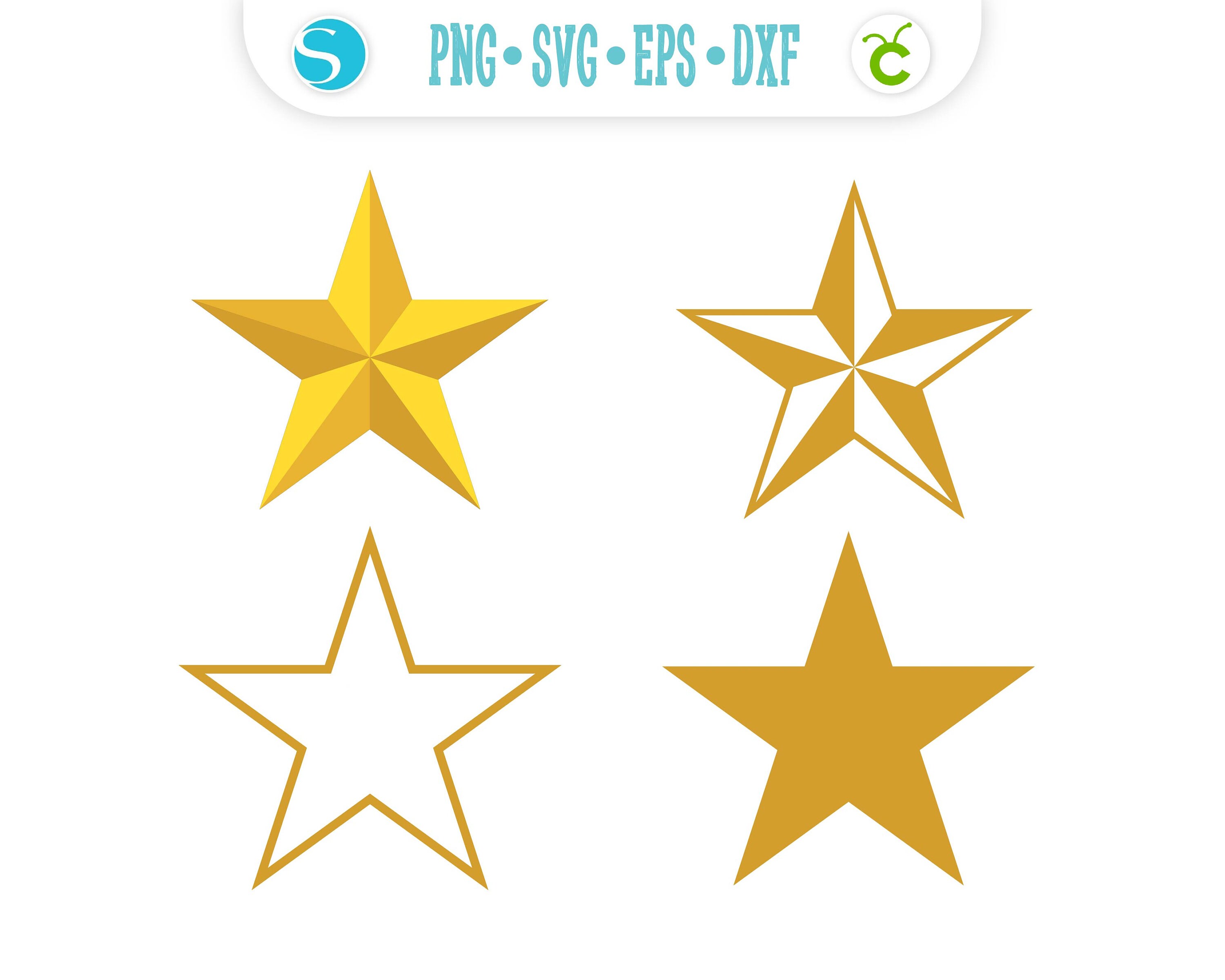 Stars SVG Vector Cricut, Stars Layered Svg, Stars Cut SVG for Cricut ...