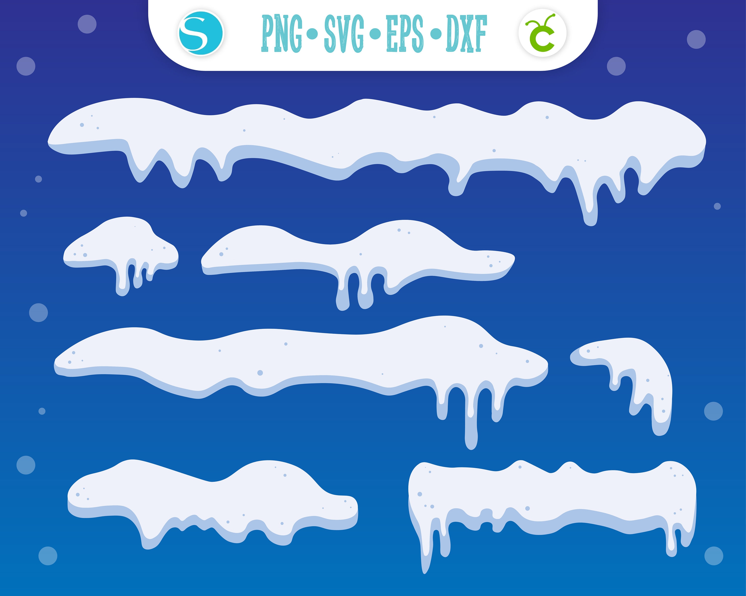 Snow SVG Layered, PNG Snow Clipart Svg Cricut Snow Png, Snow Cut Cricut ...