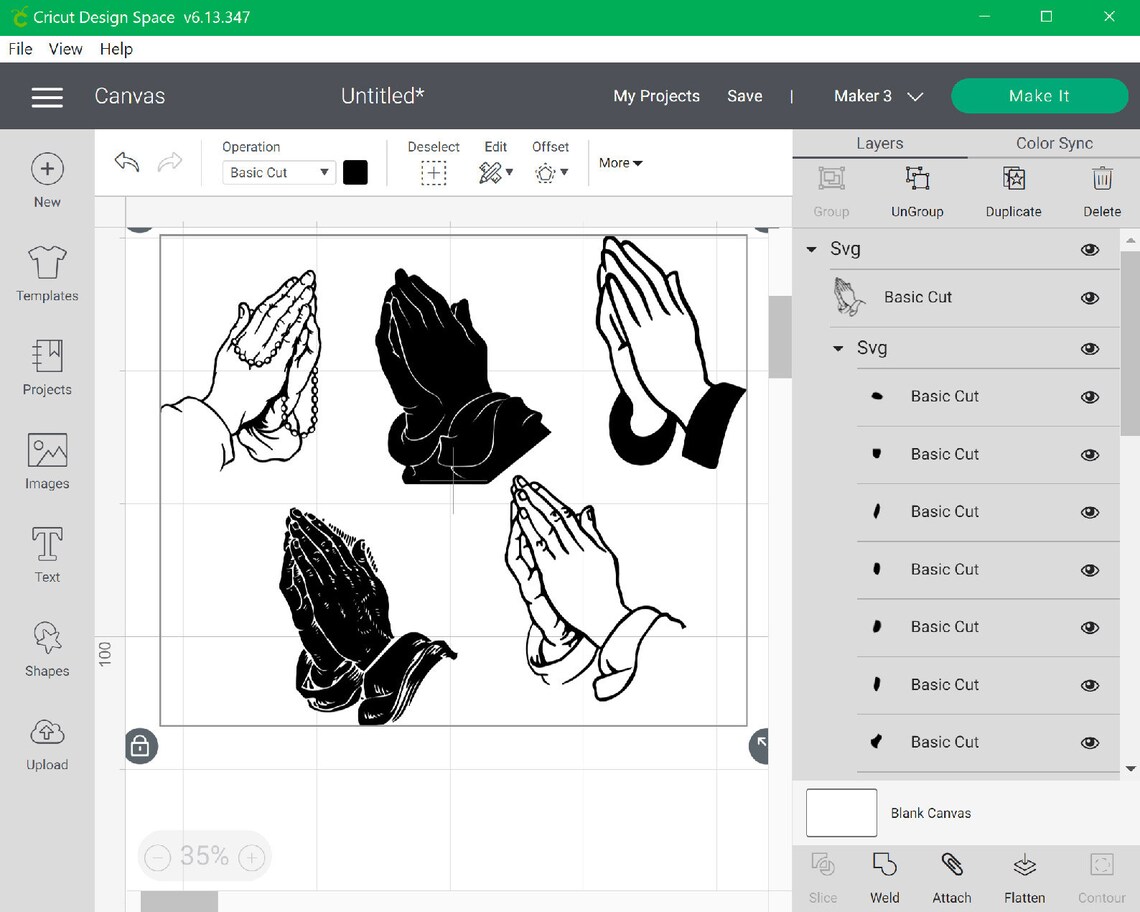 Praying Hands SVG Vector Cricut, Prayer Cut SVG for Cricut, Religious ...