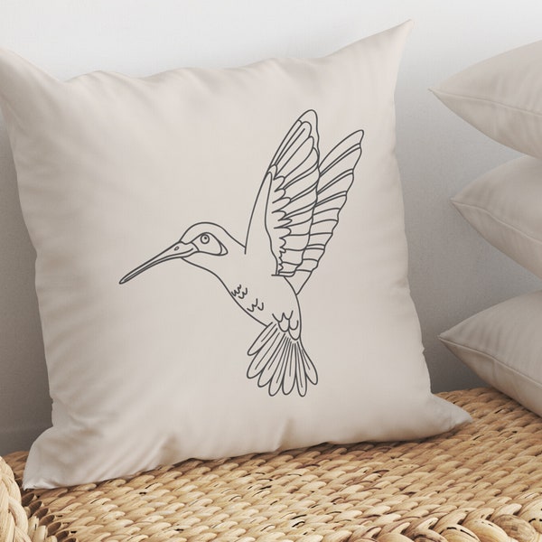 Hummingbird Pillow - Etsy
