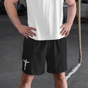 Men's Christian Gym Apparel Jesus Basketball Shorts - Etsy