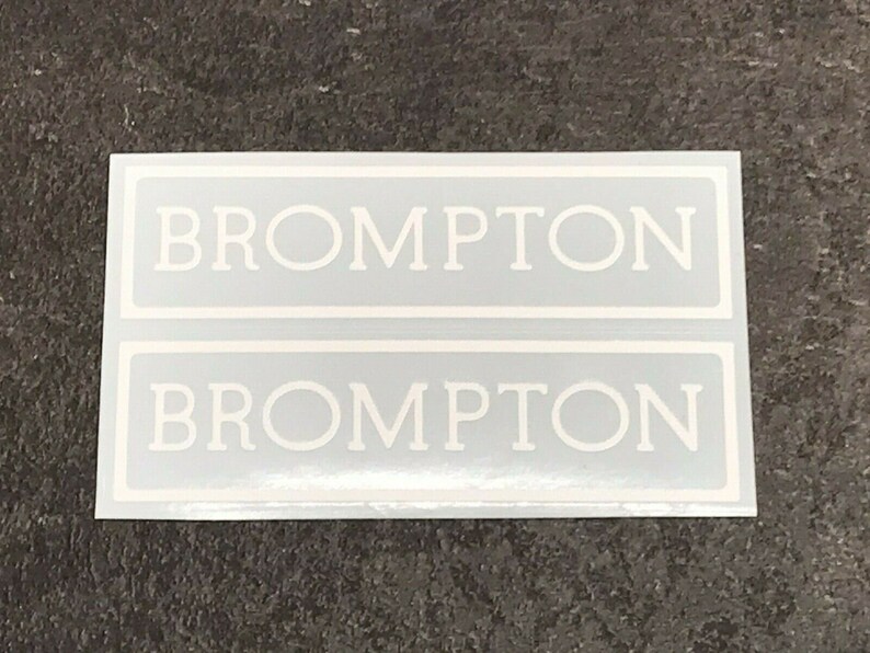 Brompton 2x Decals Stickers for Frame Vinyl Graphics Bike Mtb Road ...