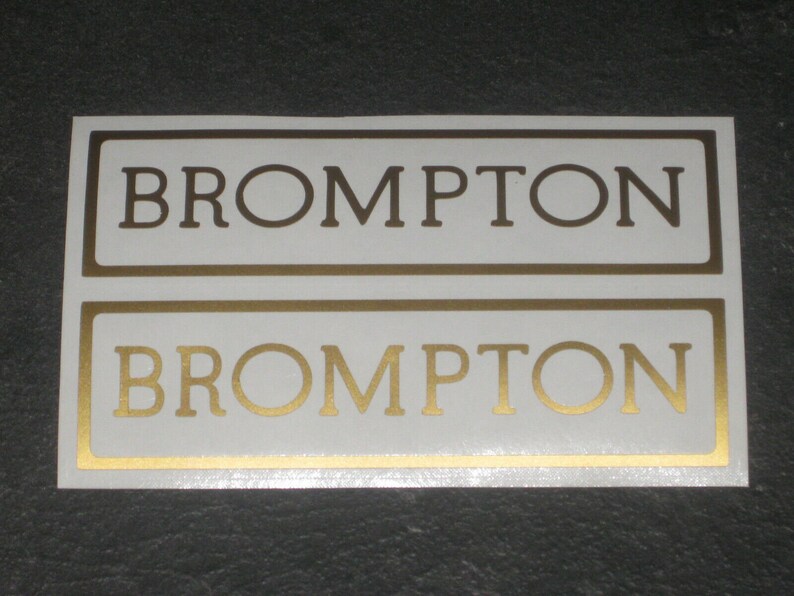 Brompton 2x Decals Stickers for Frame Vinyl Graphics Bike Mtb Road ...