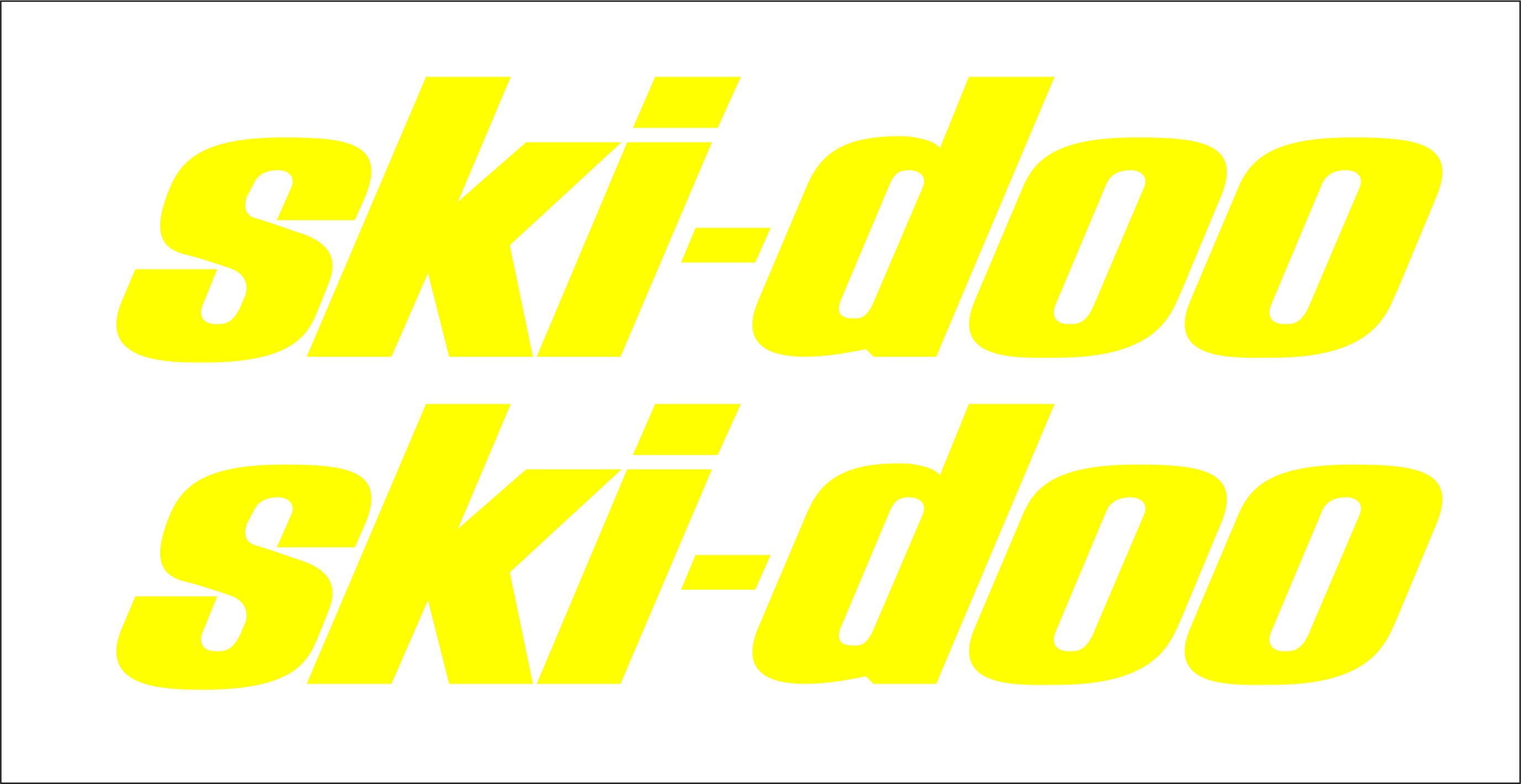 2pcs Ski-doo Snowmobile Decals Stickers - Etsy Canada