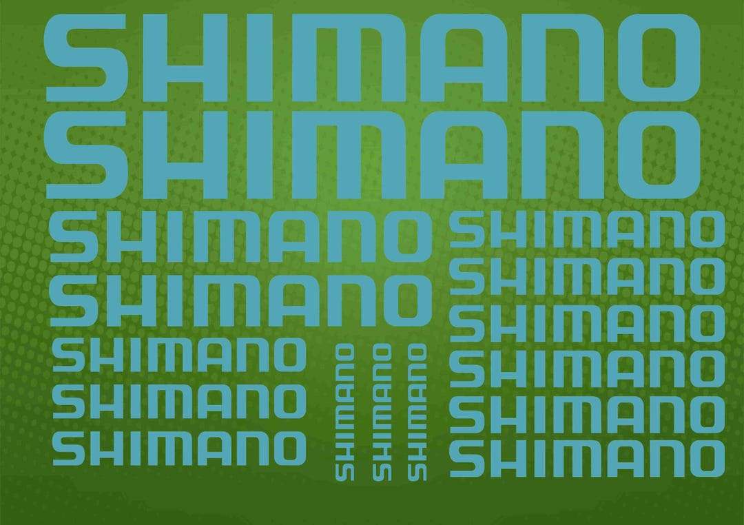Shimano Stickers Decals Kit Vinyl Frame Bike Bicycle Mtb Road Bike ...