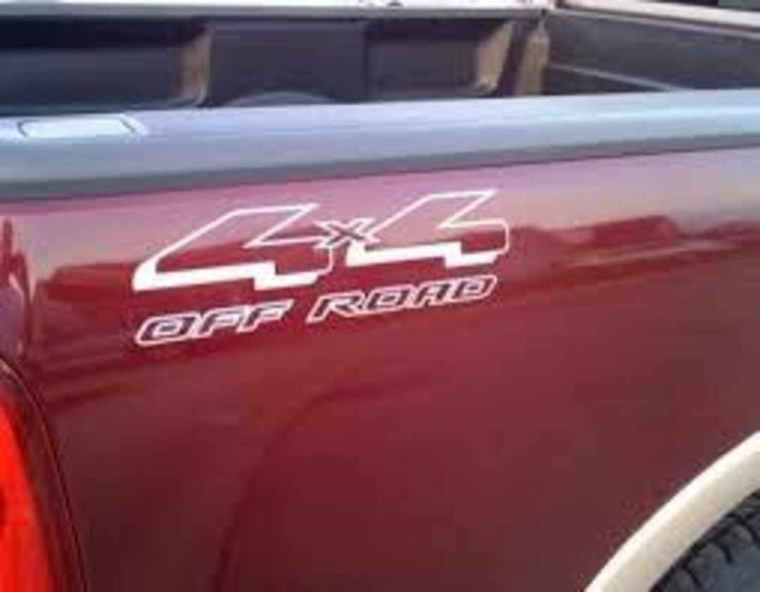 2pcs 4X4 OFF ROAD Vinyl Stickers Decals for Your Truck Pick up Vehicle ...
