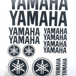 Yamaha Decals Stickers Set Kit for Motorcycle Outboard Bike Vinyl ...