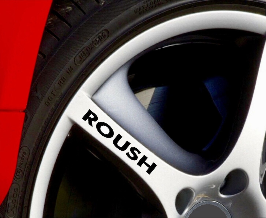 4pcs ROUSH Wheels Rims Vinyl Decal Sticker Emblem Logo Fits: Ford ...