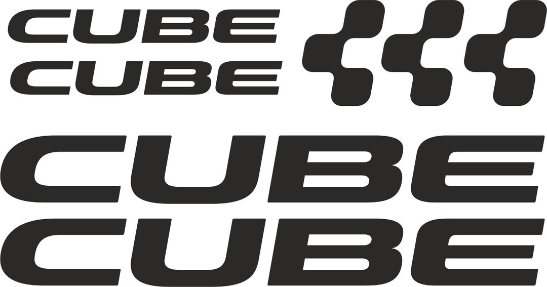 CUBE NEW Bike Stickers Decals Set for Frame Bicycle BMX Road - Etsy