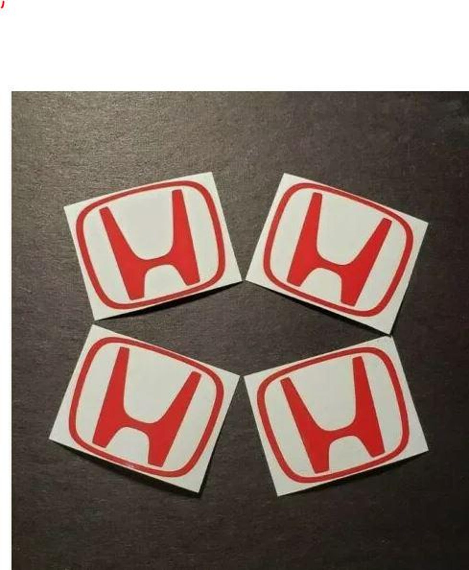 4x Logo Sticker Wheel Center Caps Decal for Honda CIVIC ACCORD CRV Vtec ...