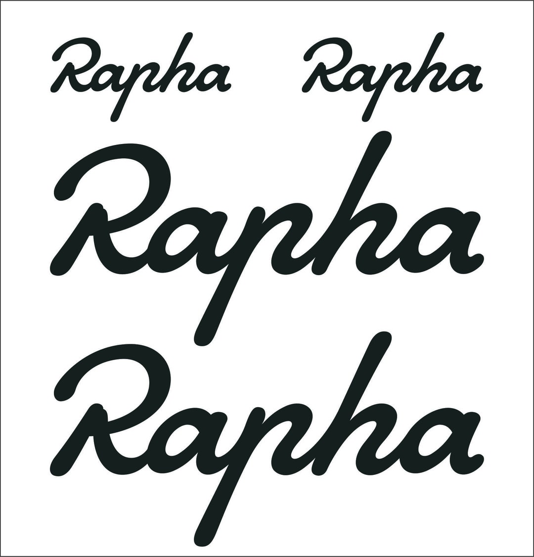 4x Rapha Decals Stickers Set for Frame Vinyl Graphics Mtb Bmx Road Bike ...