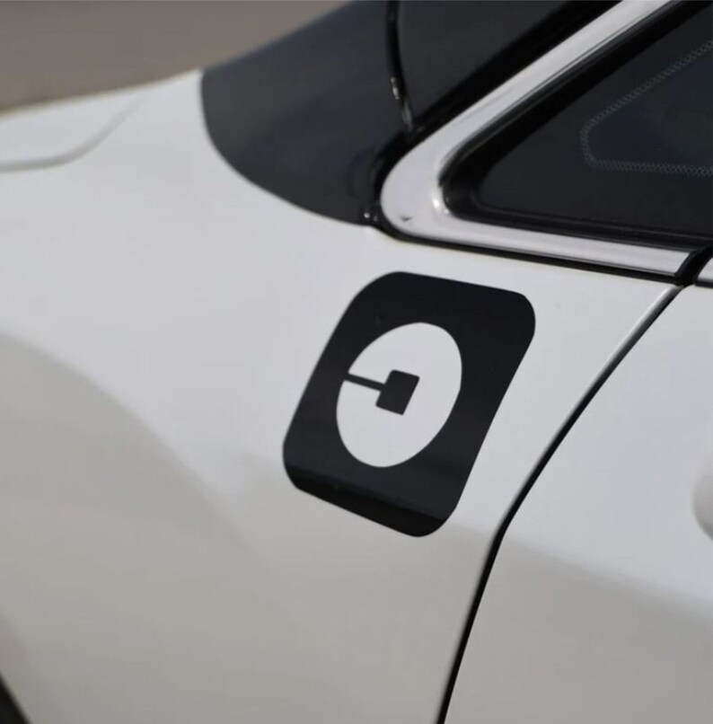 6pcs Uber Logo Decals Sticker Vinyl for Car Bumper Window Doors and ...