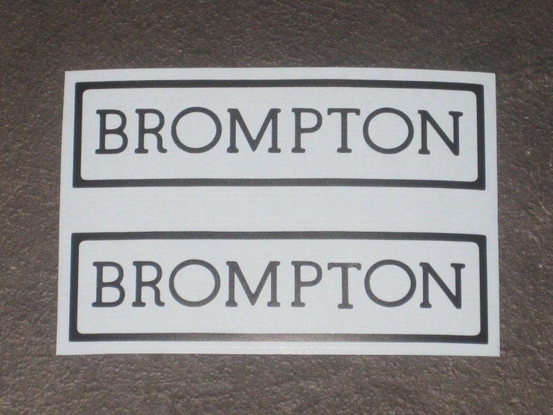 Brompton 2x Decals Stickers for Frame Vinyl Graphics Bike Mtb Road ...