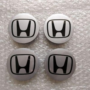 4x Logo Sticker Wheel Center Caps Decal for Honda CIVIC ACCORD CRV Vtec ...