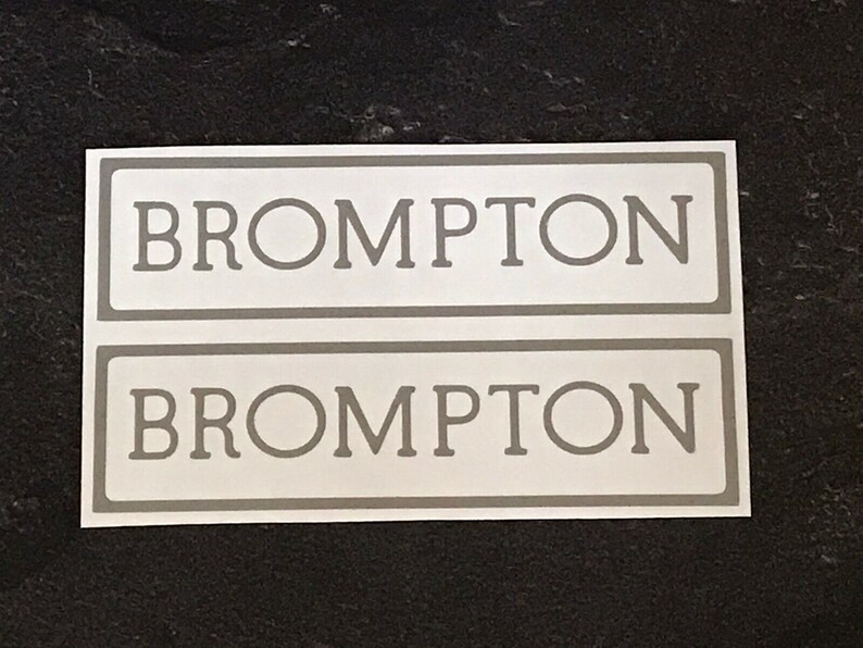 Brompton 2x Decals Stickers for Frame Vinyl Graphics Bike Mtb Road ...