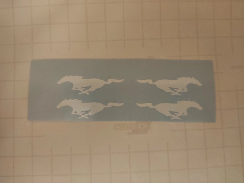 Ford Mustang Decals Stickers for Side Wing Mirrors Red Silver Black ...