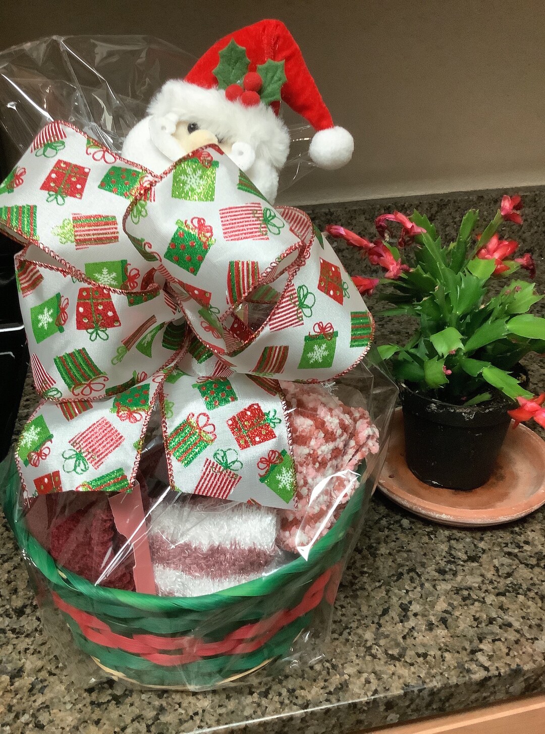 Merry Christmas/happy Holidays Gift Basket - Etsy