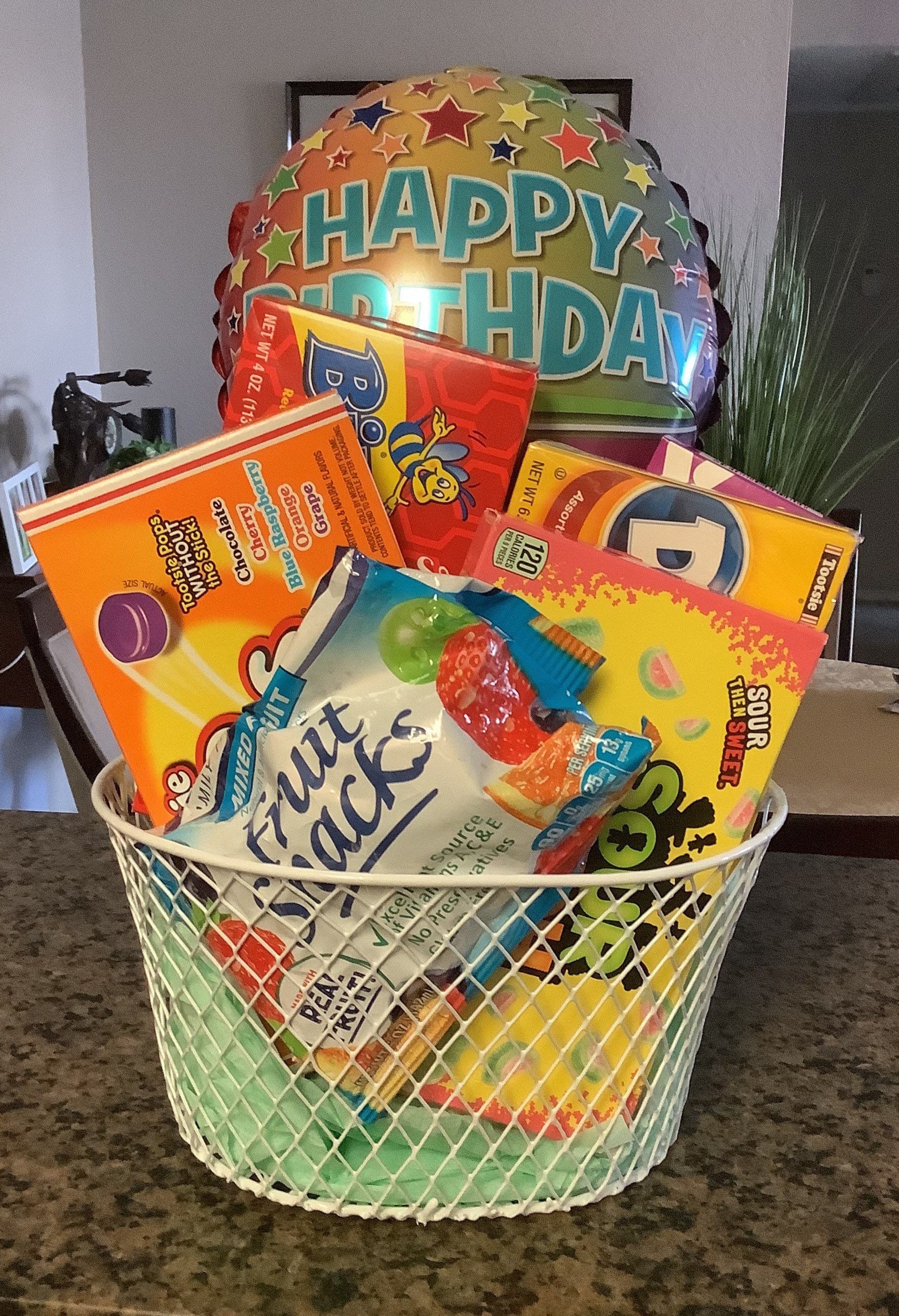 Happy Birthday Gift Basket - Etsy