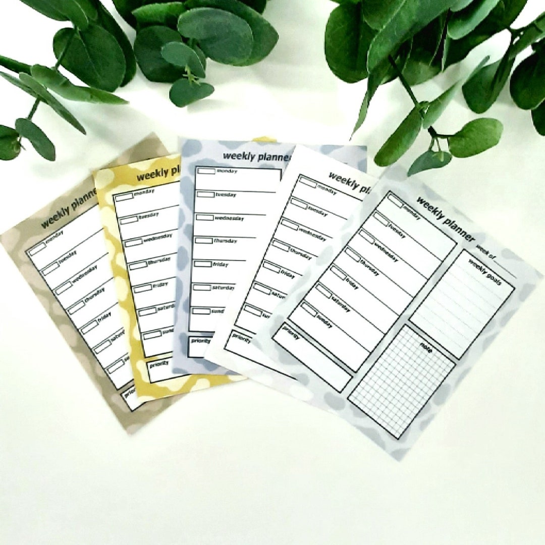 The Weekly Planner Memo Notepad - Etsy