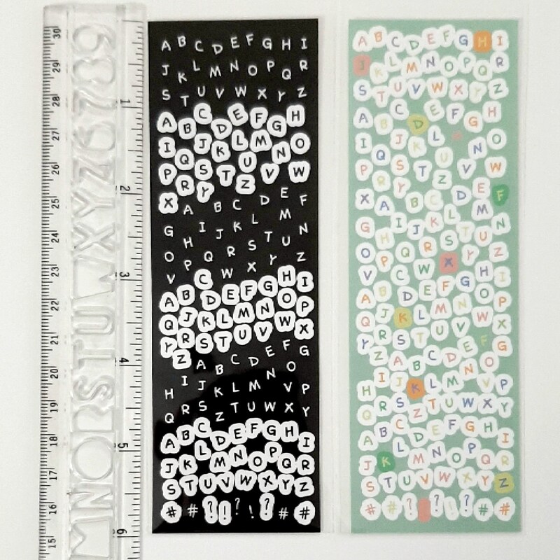 Letter Stickers - Etsy