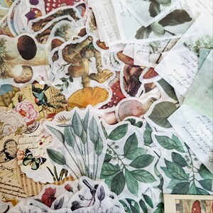 The Random 55 Pcs Junk Journal Ephemera Stickers and Papers - Etsy