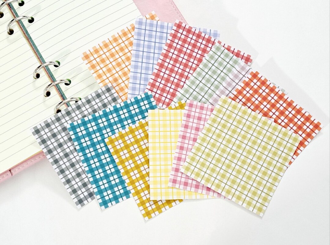 The 12 Different Color Grid Adhesive Scrapbooking Sticker Pack - Etsy