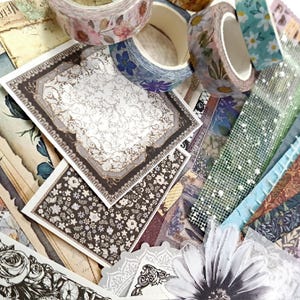 The 110pcs Random Junk Journal Material Pack - Etsy