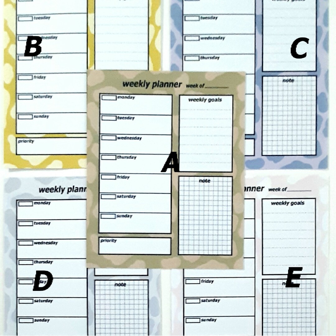 The Weekly Planner Memo Notepad - Etsy