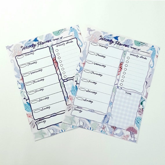 The Weekly Planner Memo Notepad - Etsy