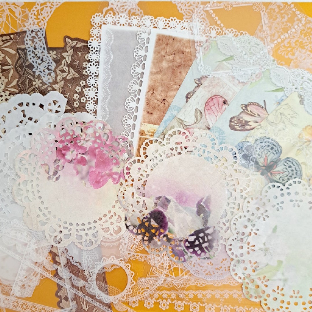 The 55 Piece Lace Random Stationery Bag - Etsy