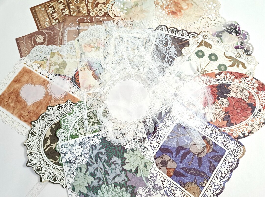 The 55 Piece Lace Random Stationery Bag - Etsy