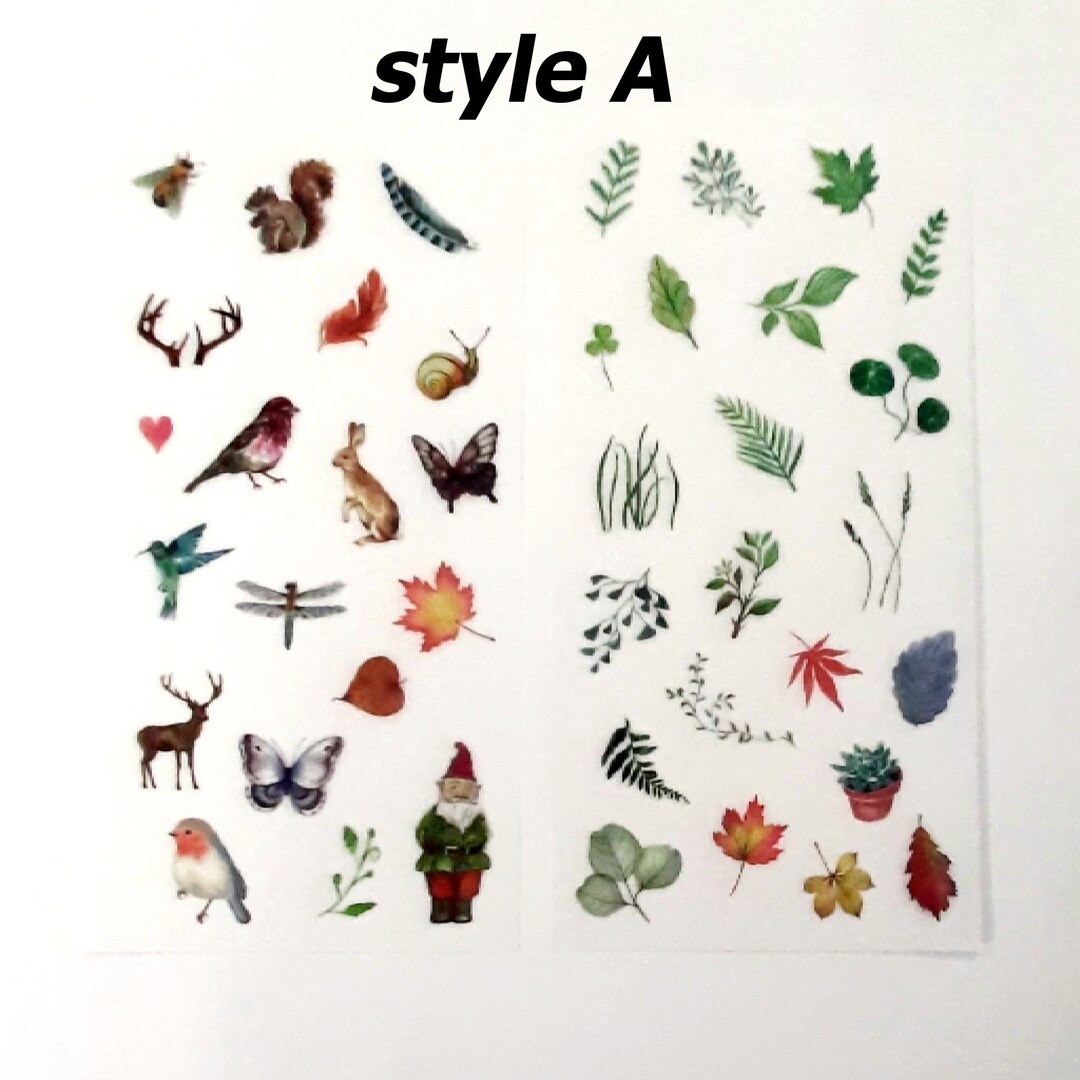 The Variety Season Washi Sticker Sheets - Etsy
