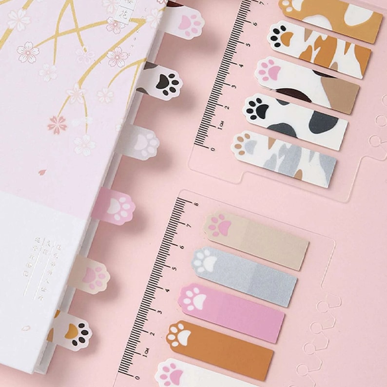 The Cute Cat Paw Sticky Tab - Etsy