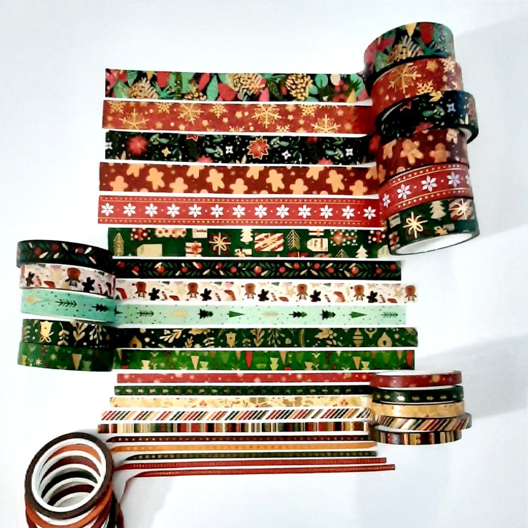 The Foil Christmas Washi Tape - Etsy