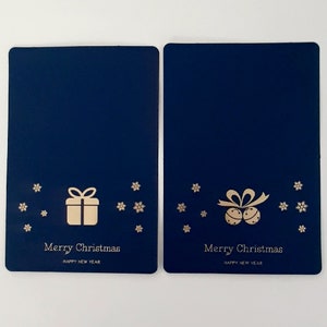 The Gold Foil Christmas Note Card - Etsy