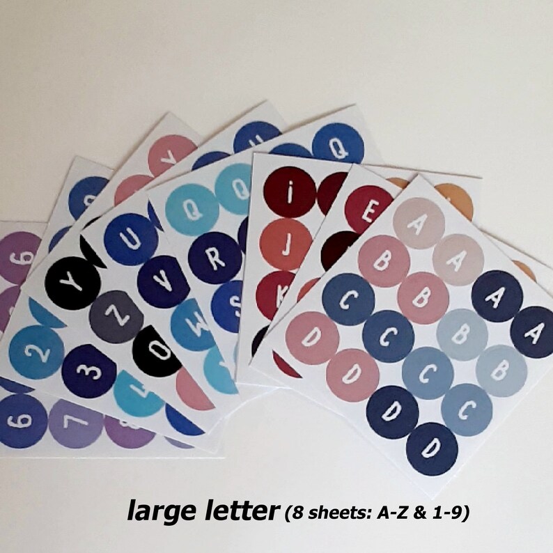 Alphabet Letter Planner Sticker Sheets - Etsy