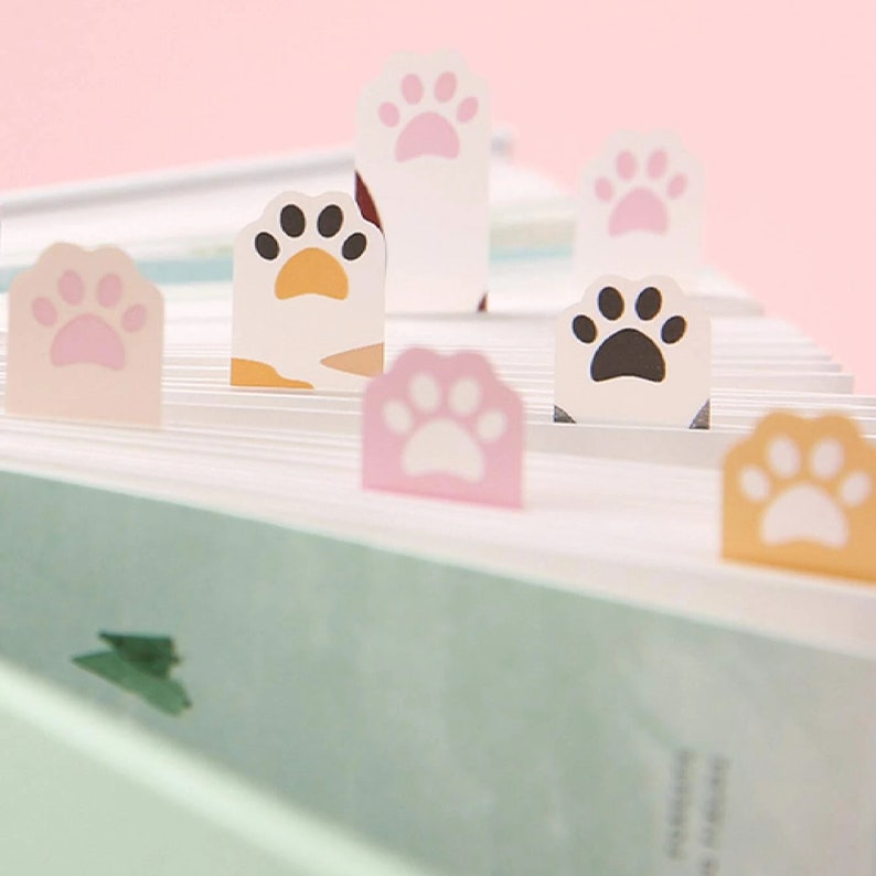 The Cute Cat Paw Sticky Tab - Etsy