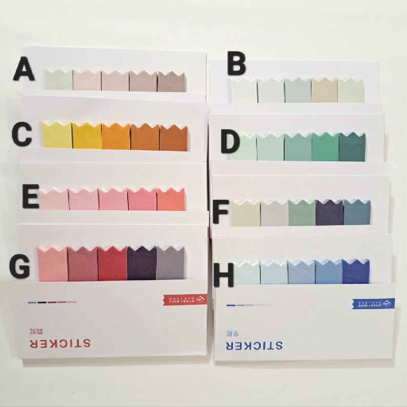 The Pastel Flag Sticky Note Tab - Etsy