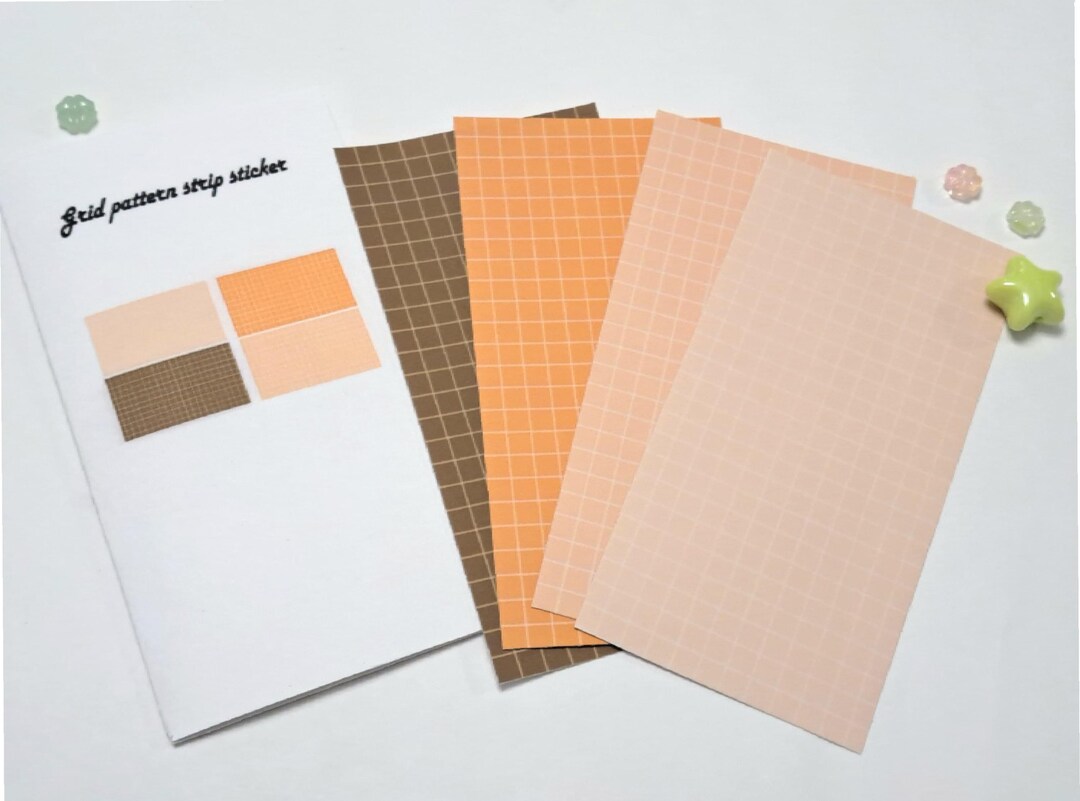 The Grid Adhesive Scrapbooking Sticker Pack - Etsy