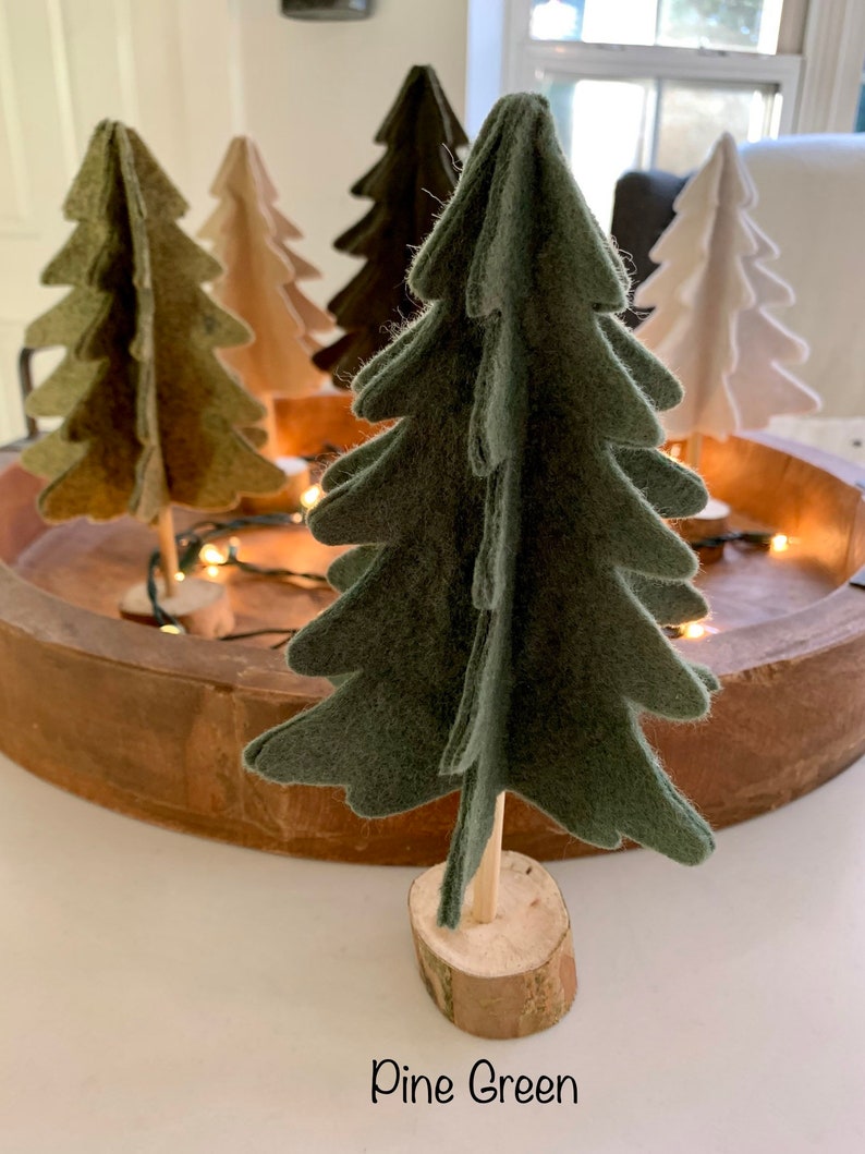 Scandinavian Felt Christmas Trees, Holiday Trees, Christmas Decorations ...