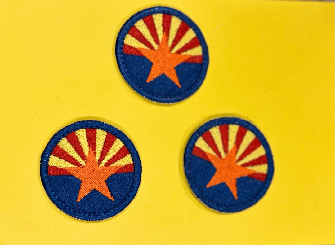 Arizona Flag Patch circle - Etsy