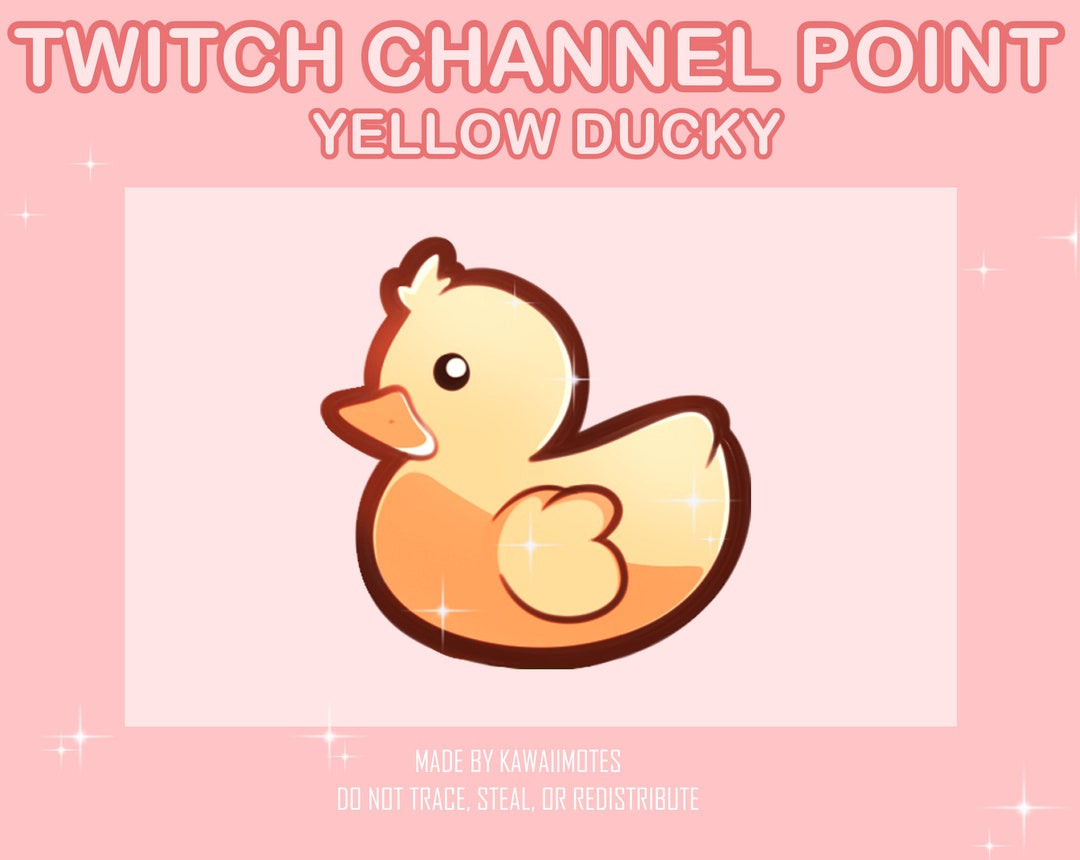 DUCK CHANNEL POINT | Cute Twitch Channel Point | Twitch Emote | Soft ...