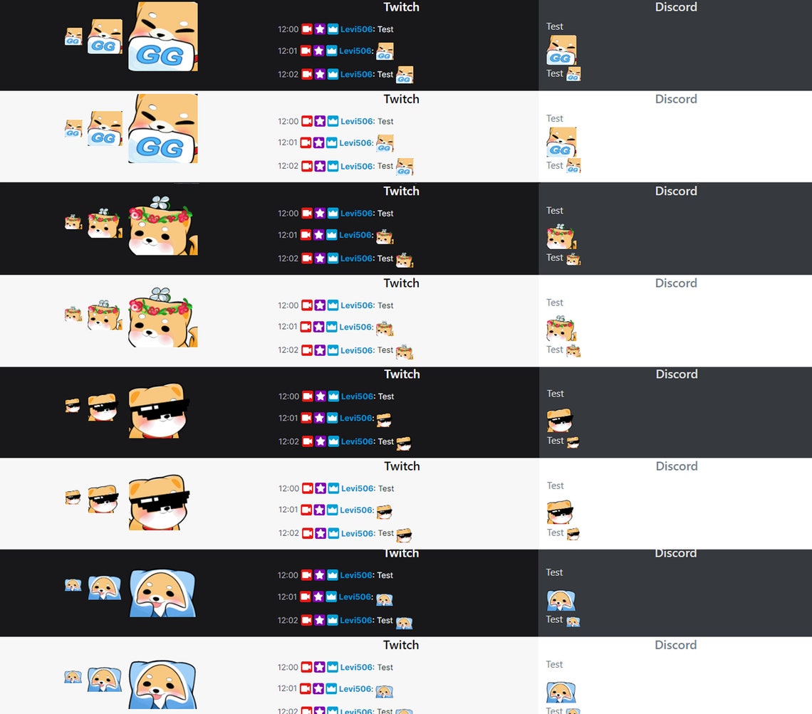 ANIMATED SHIBA INU | Animated Twitch Emotes | Twitch Shiba Inu | Cute ...