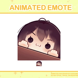 ANIMATED TAP EMOTE | Brown Hair Girl Emote | Table Tap Emote | Cute ...