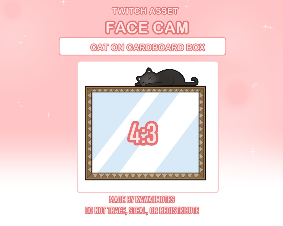 TWITCH FACE CAM | Cat Face Cam | Twitch Face Cam Frame | Cat Frame ...